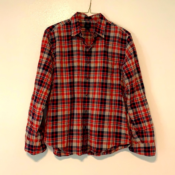 J. Crew | Shirts | Mens Plaid Button Up | Poshmark